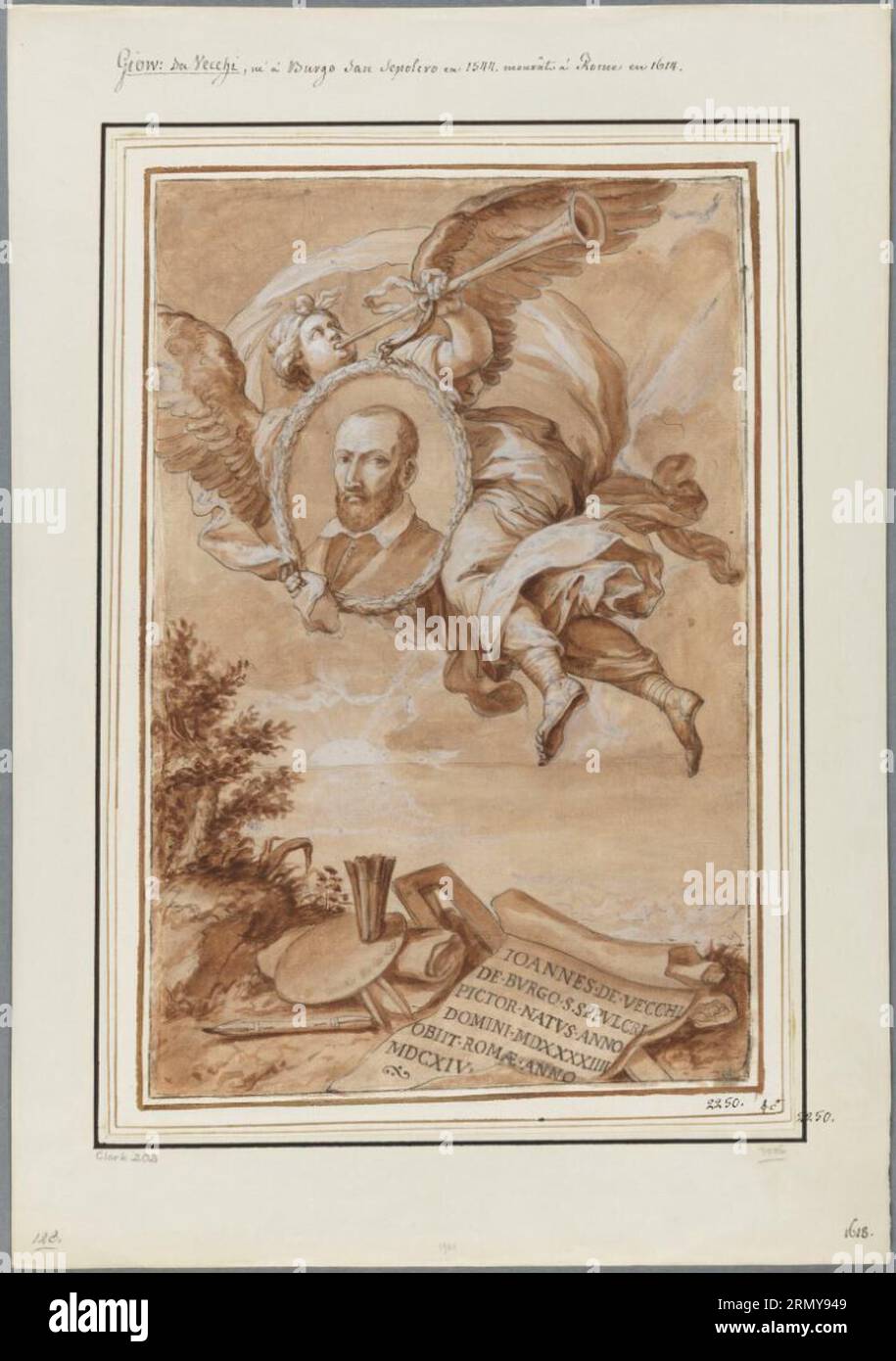 Portrait of Giovanni De Vecchi by Domingo Maria Sanni Stock Photo - Alamy