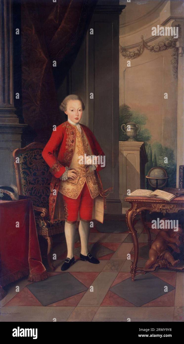 Portrait of Joseph, Prince of Brasil and Beira circa 1773 by Miguel ...