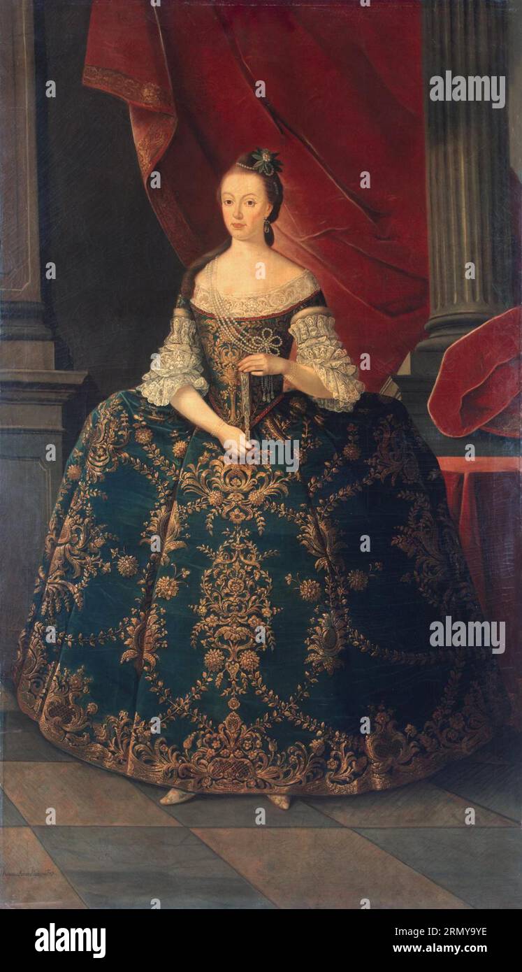 Portrait of Maria Francisca, Princess of Brasil and Beira circa 1773 by ...