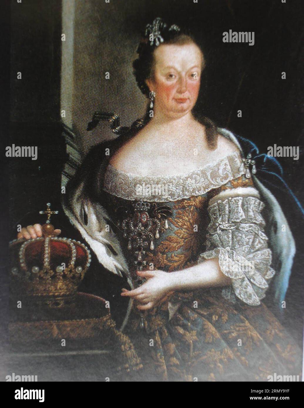 Portrait of Mariana Victoria of Spain while Queen of Portugal circa ...