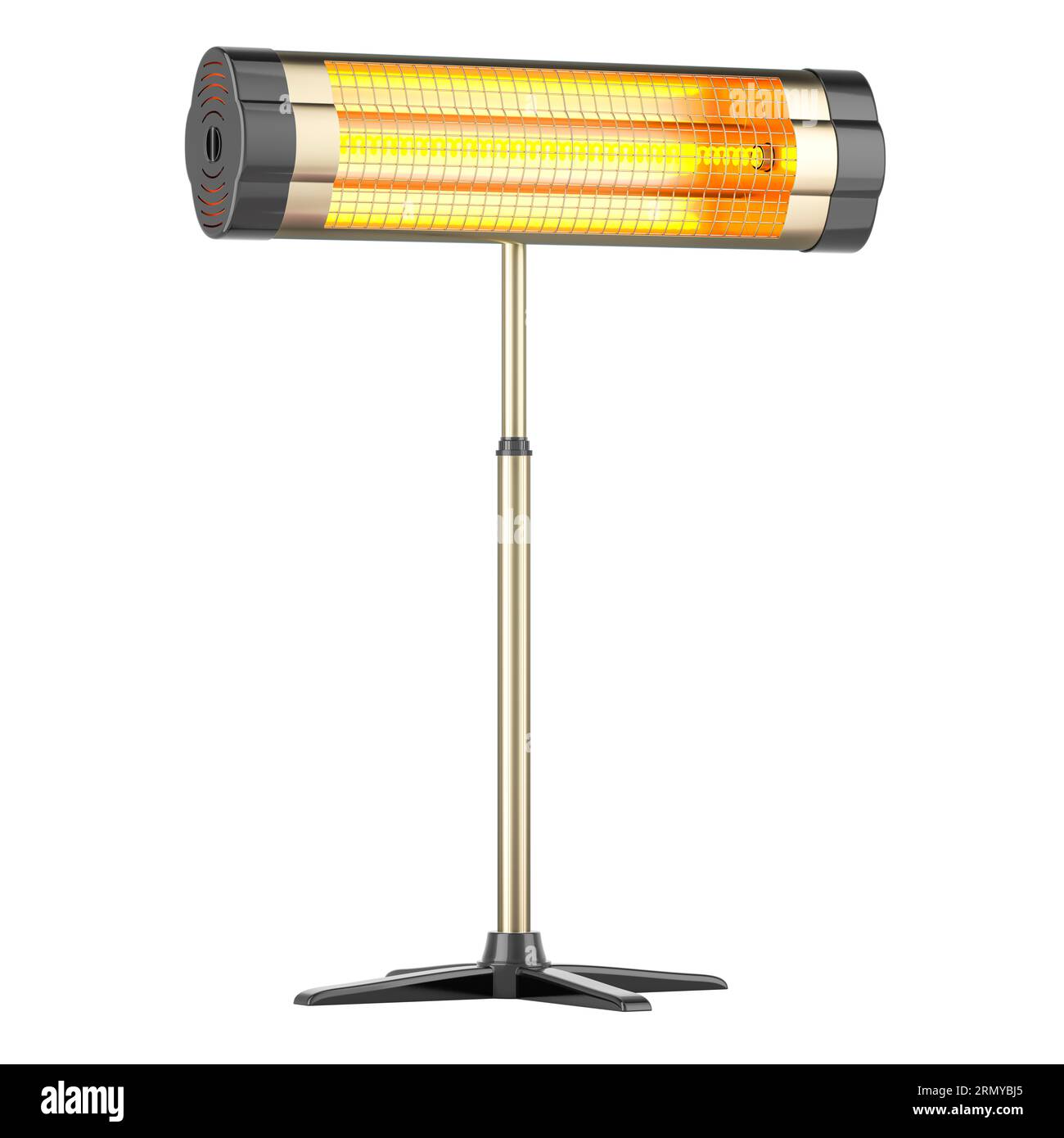 Infrared heater, halogen heater. 3D rendering isolated on white ...