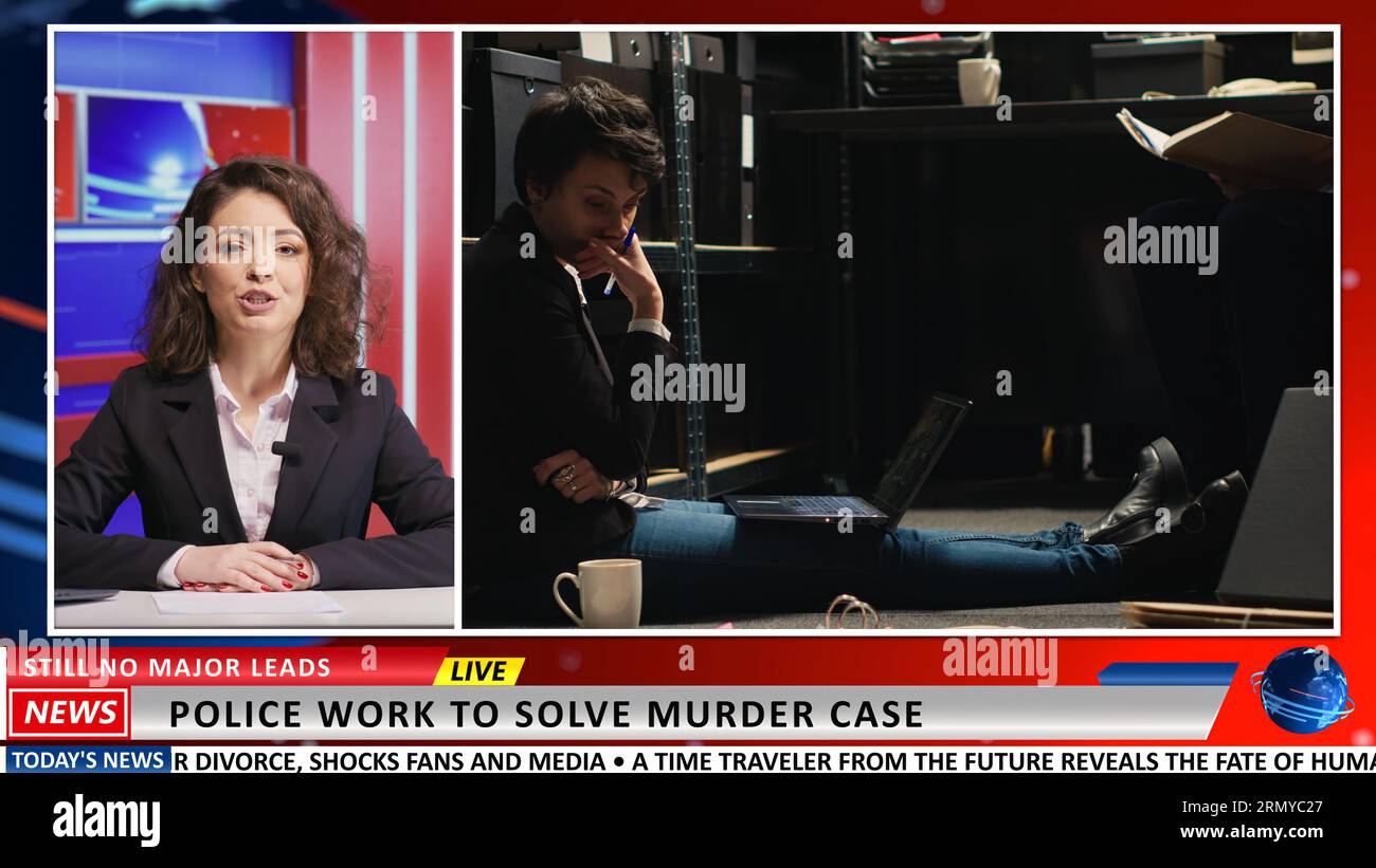 Breaking news in solving police murder case police, journalist covers ...