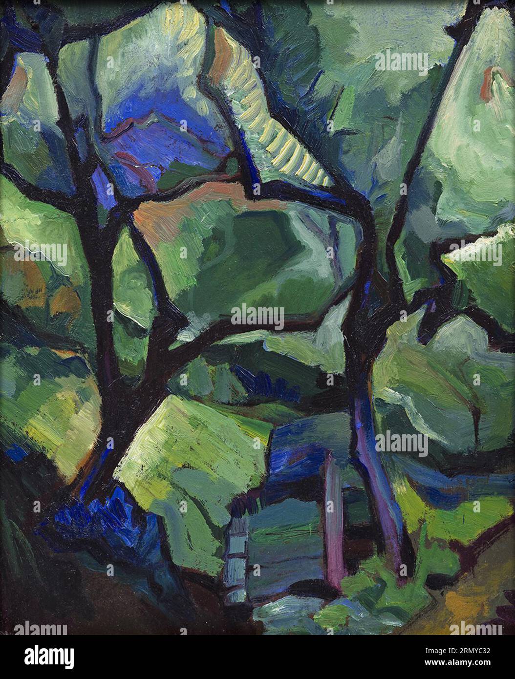 Boomgaard Blauwborgje 1920 by Alida Jantina Pott Stock Photo - Alamy