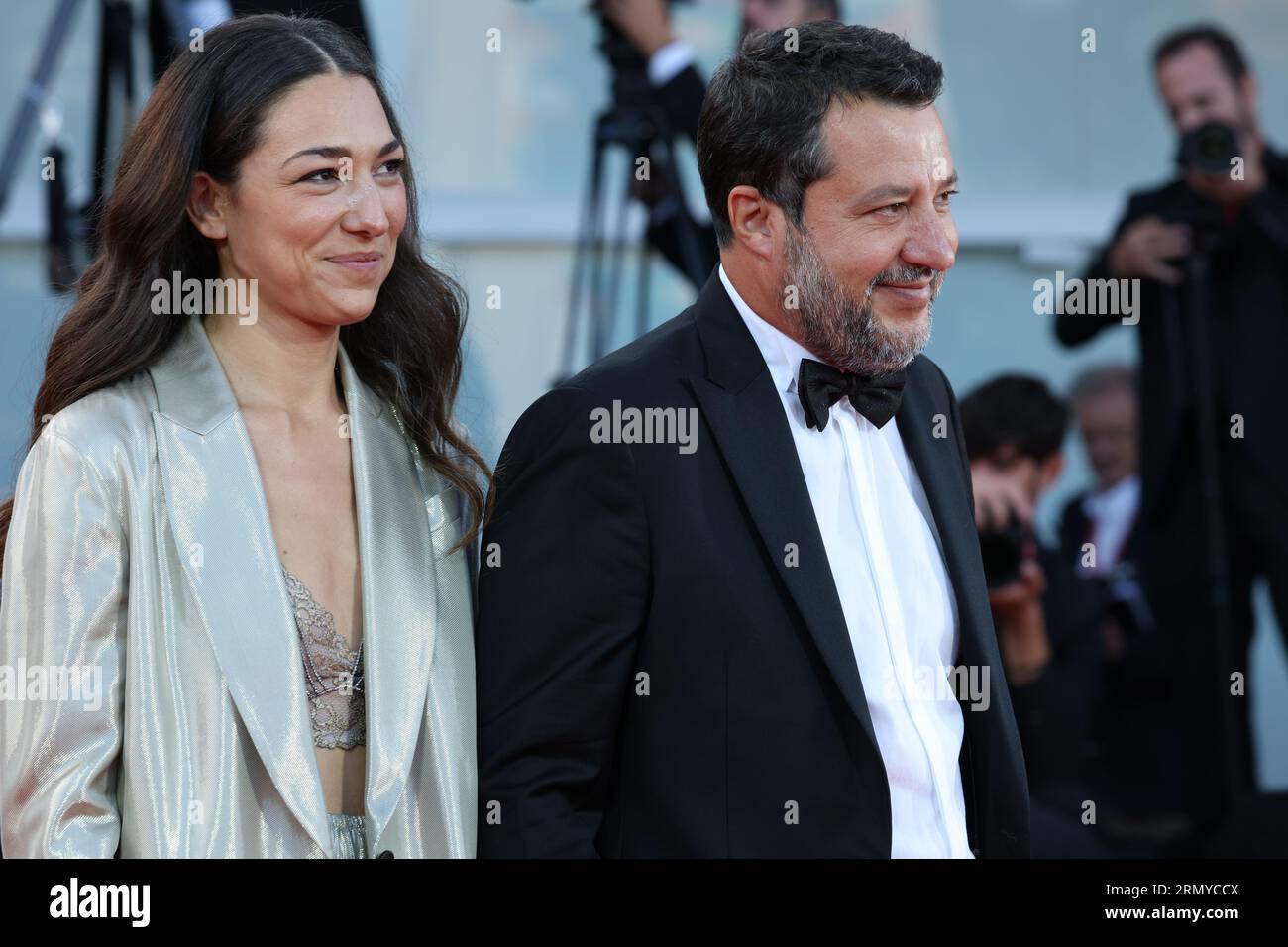 Lido Di Venezia, Italy. 30th Aug, 2023. Francesca Verdini and Matteo ...