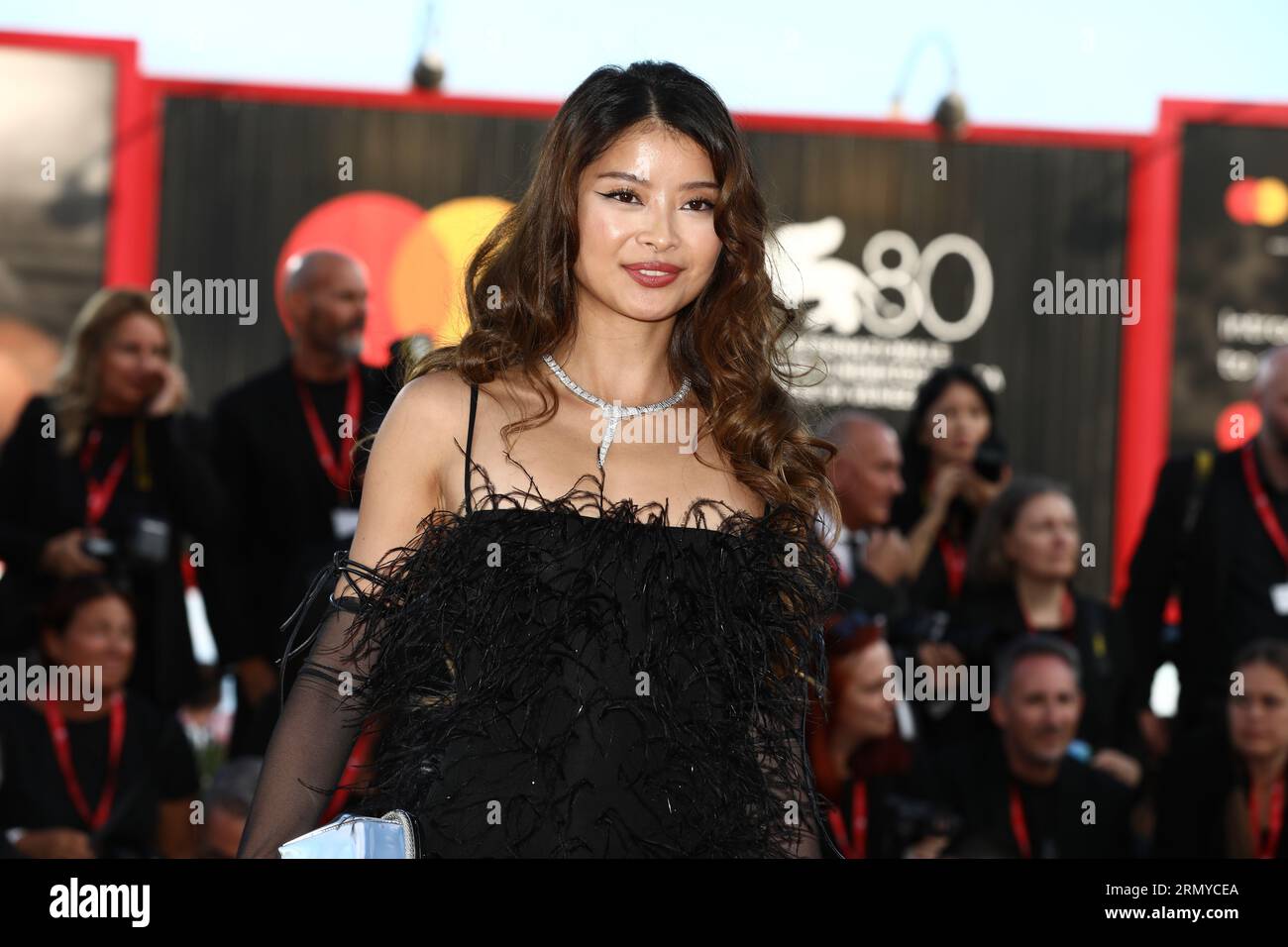 August 30, 2023, Venice, Veneto, Italy: CAROLINE HU attends the red ...