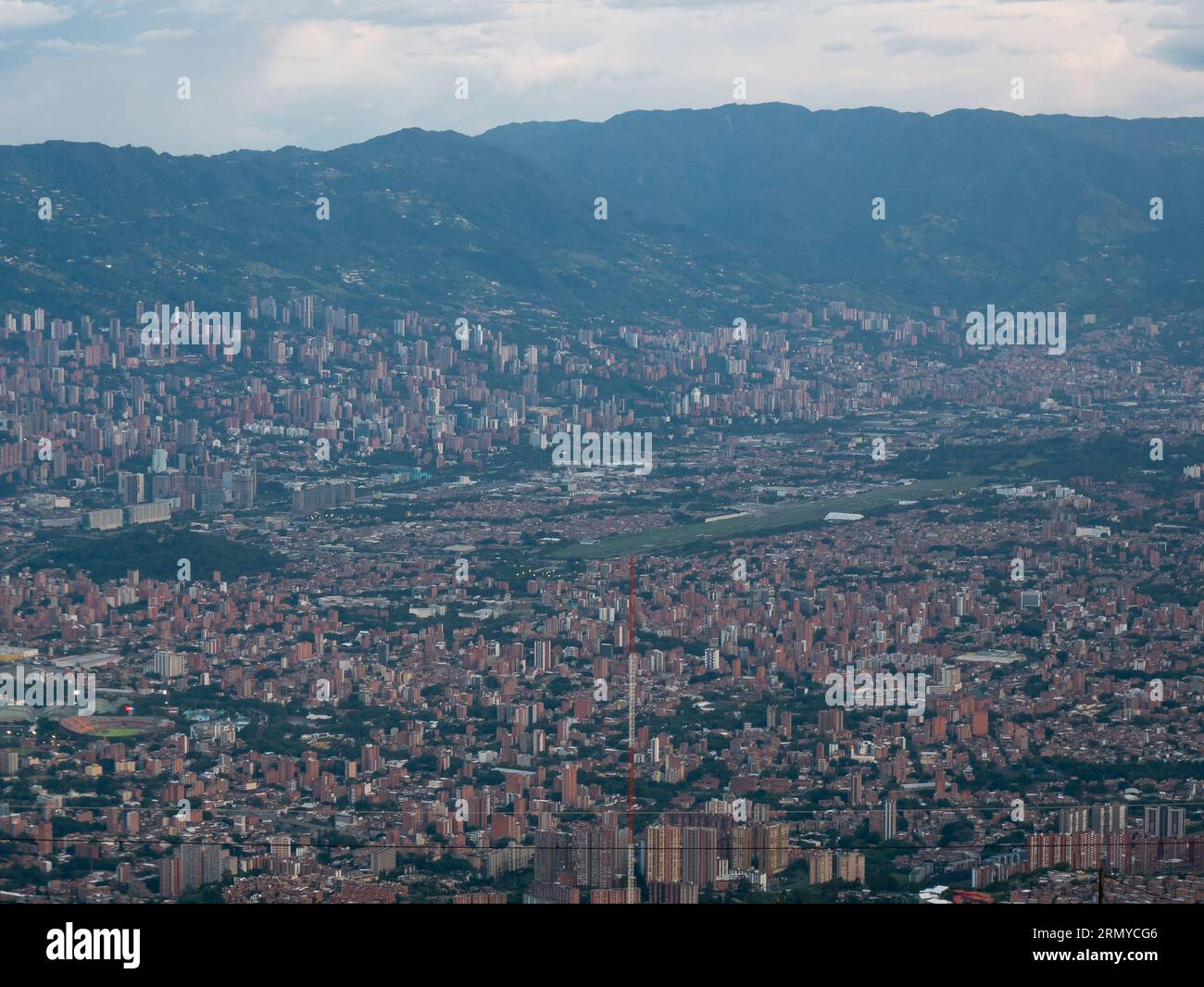 Cityscape of Medellin, Colombia with a Cloudy Sky Stock Photo - Alamy