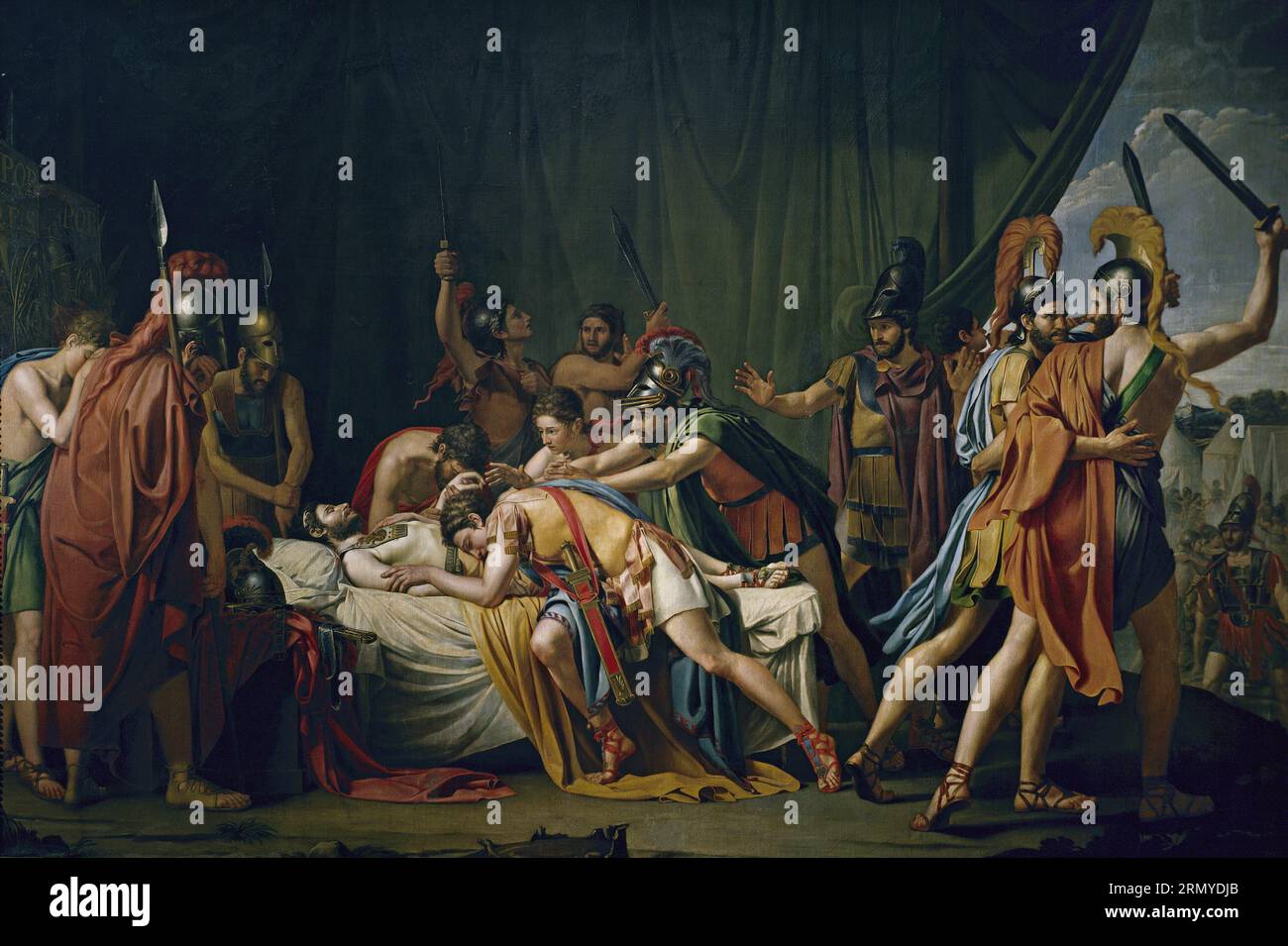 The Death of Viriatus, Chief of the Lusitanians 1807 by José de Madrazo ...