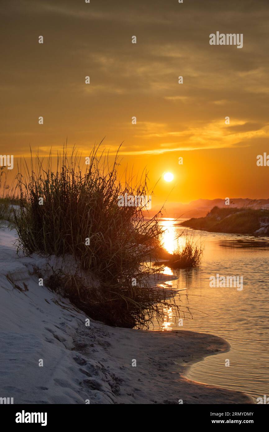 A sunset of Inlet beach, Florida , USA Stock Photo - Alamy