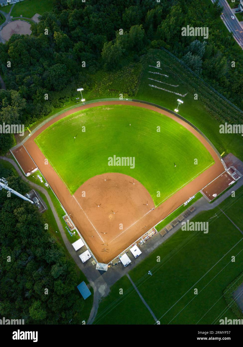 Aerial empty baseball stadium hi-res stock photography and images - Alamy