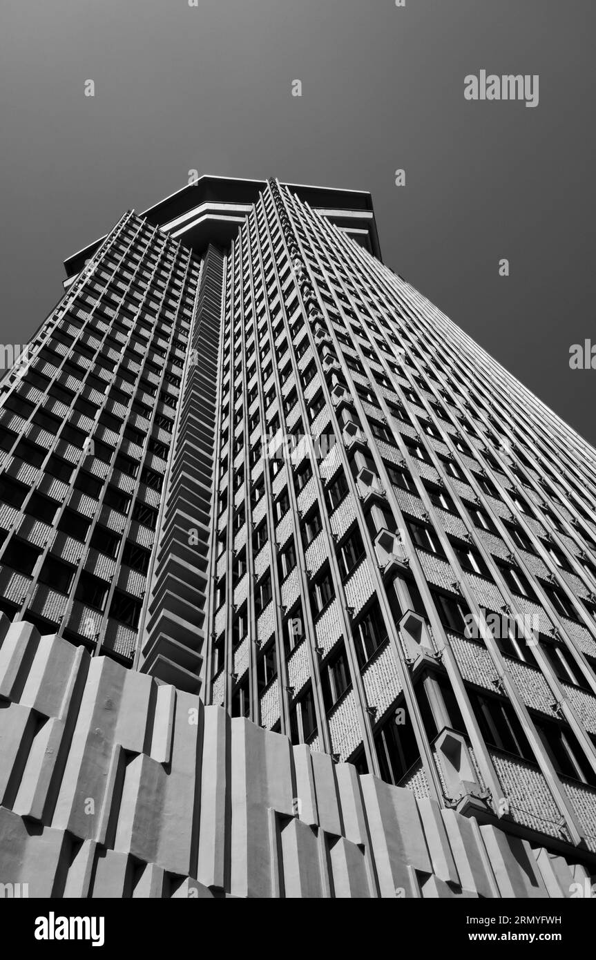 Edificio Colón also known as Atarazanas Tower and exemple of brutalism ...