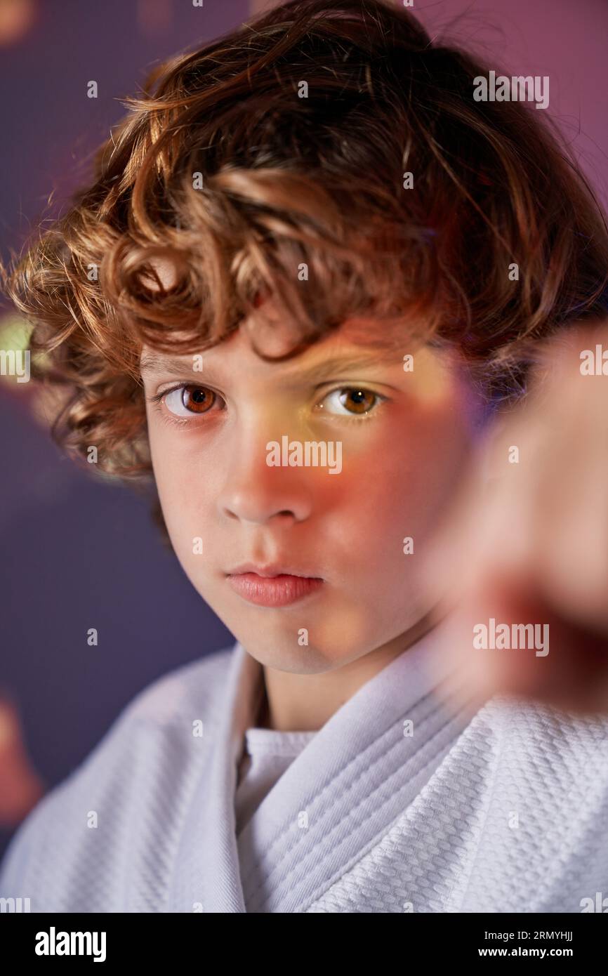 Preteen boy serious face hi-res stock photography and images - Alamy