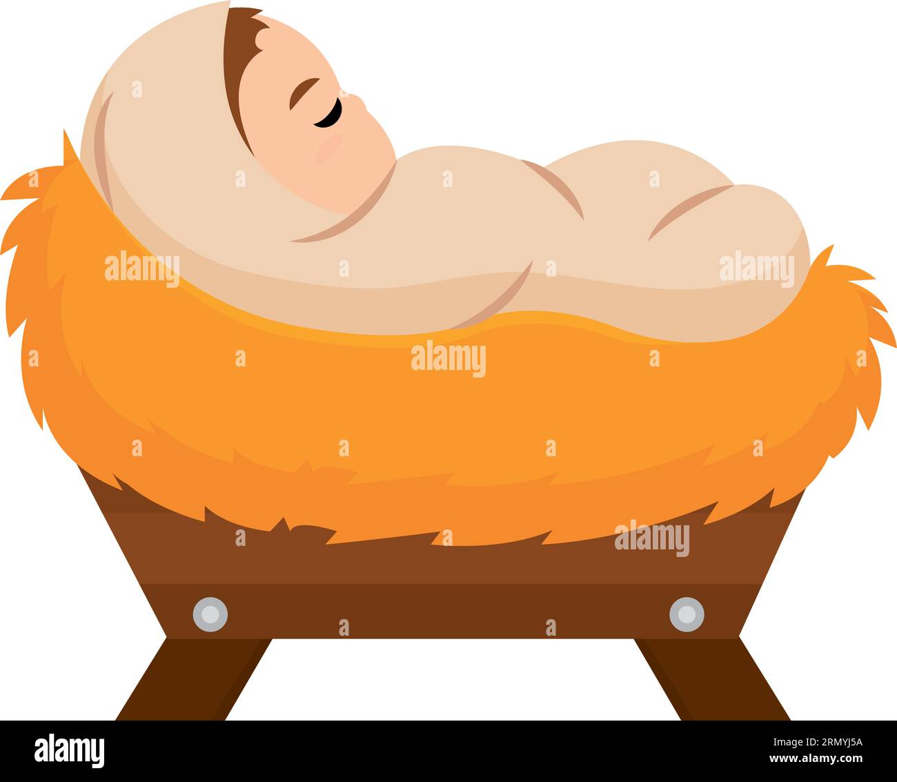 Isolated cute baby jesus christ character Vector Stock Vector Image ...
