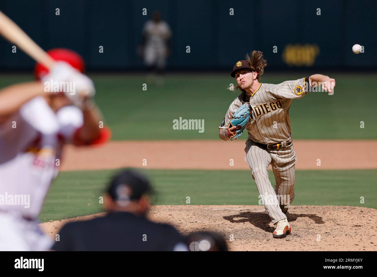 ST. LOUIS, MO - AUGUST 30: San Diego Padres relief pitcher Josh Hader ...