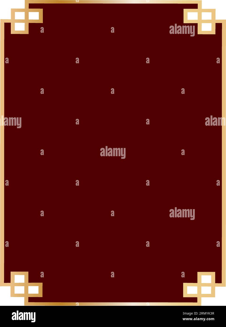 Isolated colored empty chinese frame Vector Stock Vector Image & Art ...