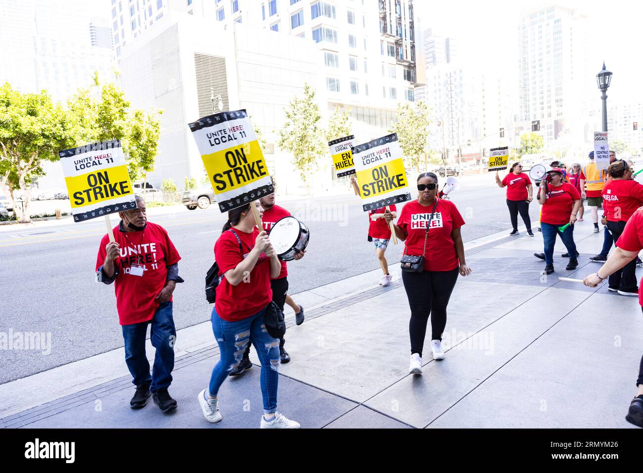 Los Angeles Hotel Workers Strike Stock Photo - Alamy