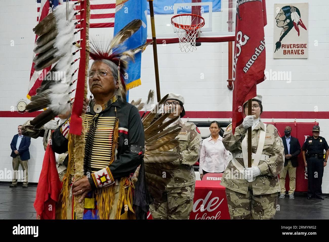 FILE - James Nells, of the Navaho Tribe, and a teacher at Riverside ...