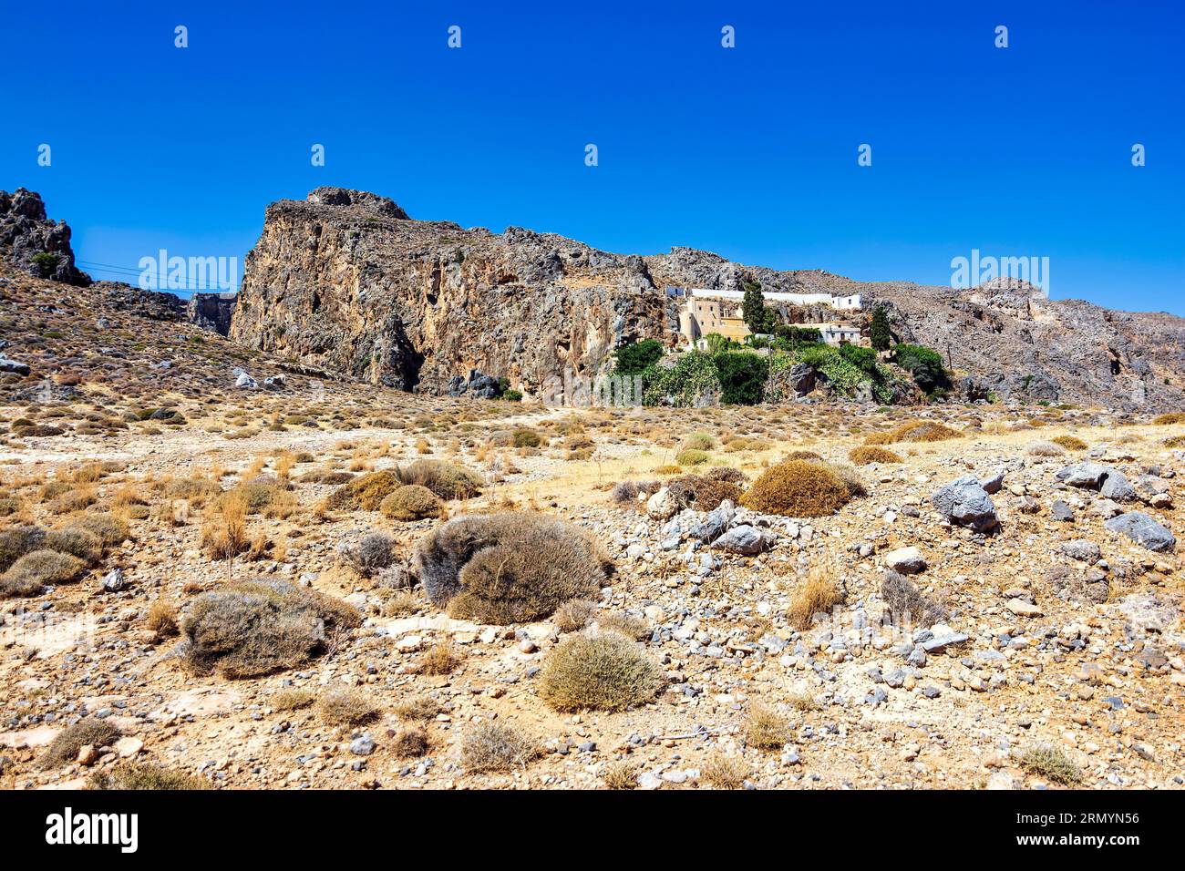 Monastery of Kapsa at east Crete island in Greece Stock Photo - Alamy