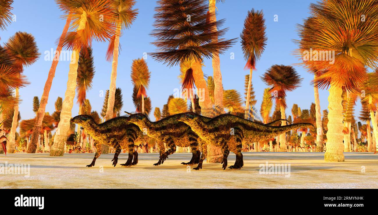 Tenontosaurus was an ornithopod herbivorous dinosaur that lived during the Cretaceous Period of ...