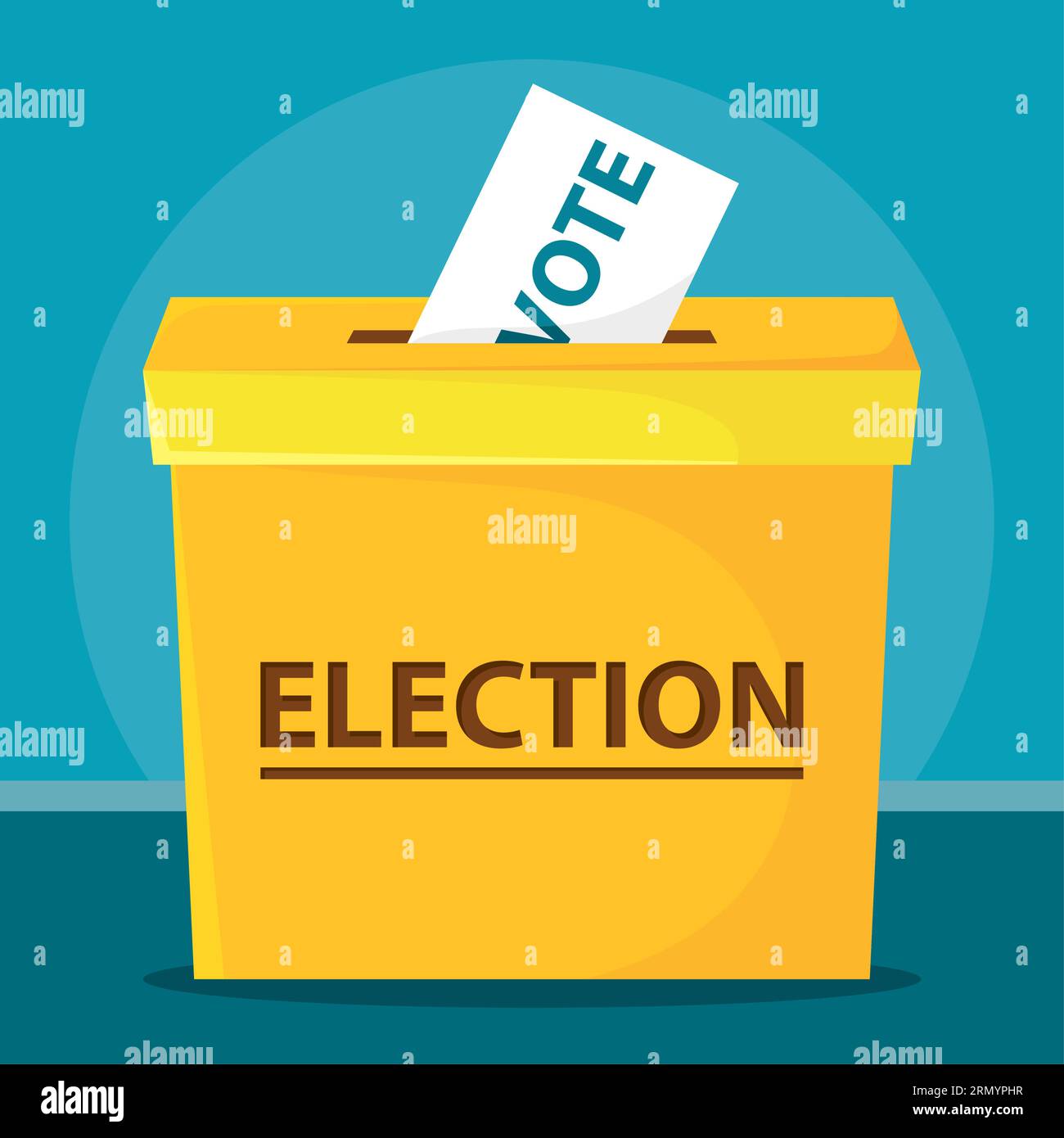 Isolated carton box for election votes Vector Stock Vector Image & Art ...