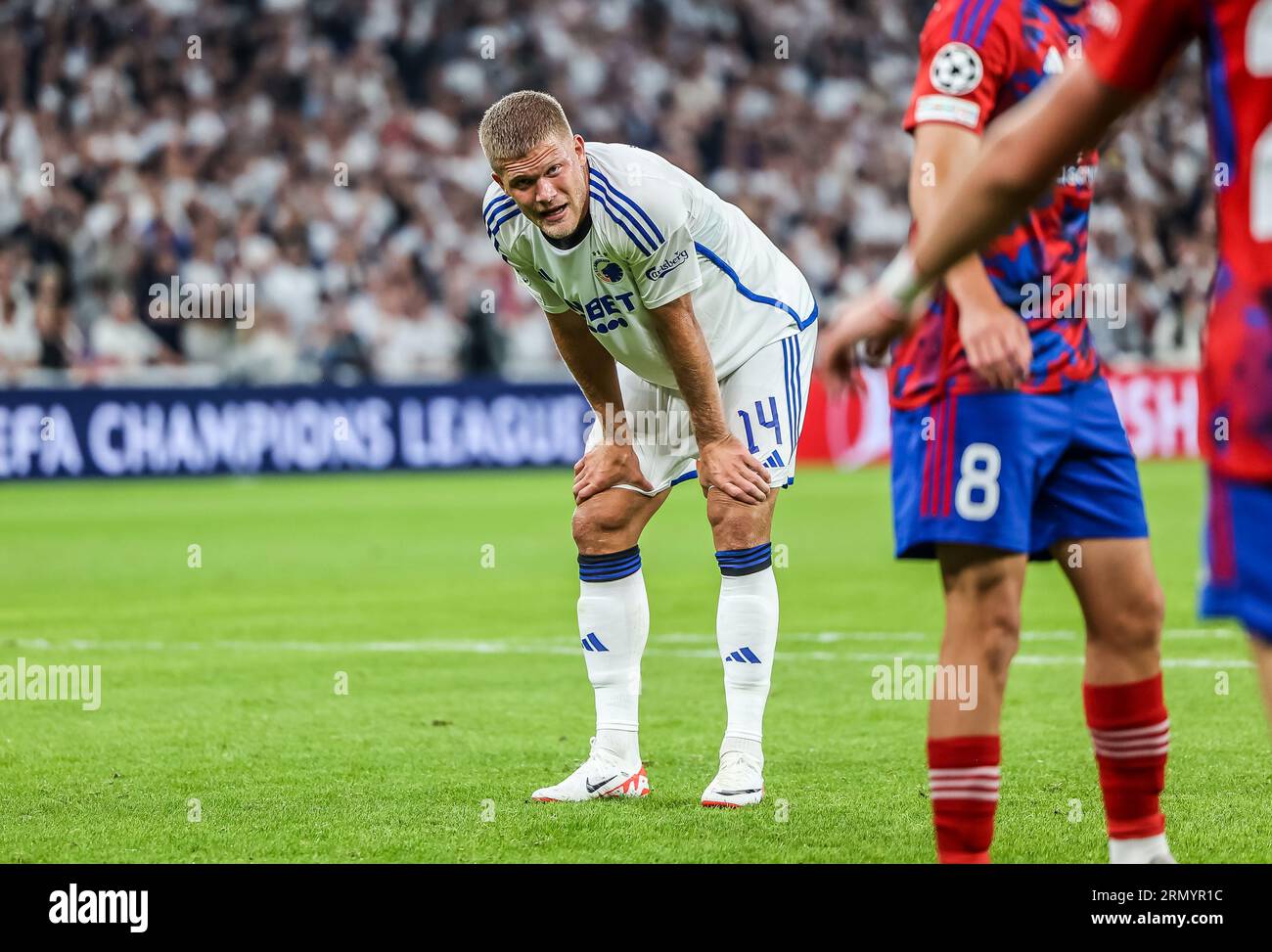 Copenhagen, Denmark. 30th Aug, 2023. Andreas Cornelius (14) of FC Copenhagen seen during the ...