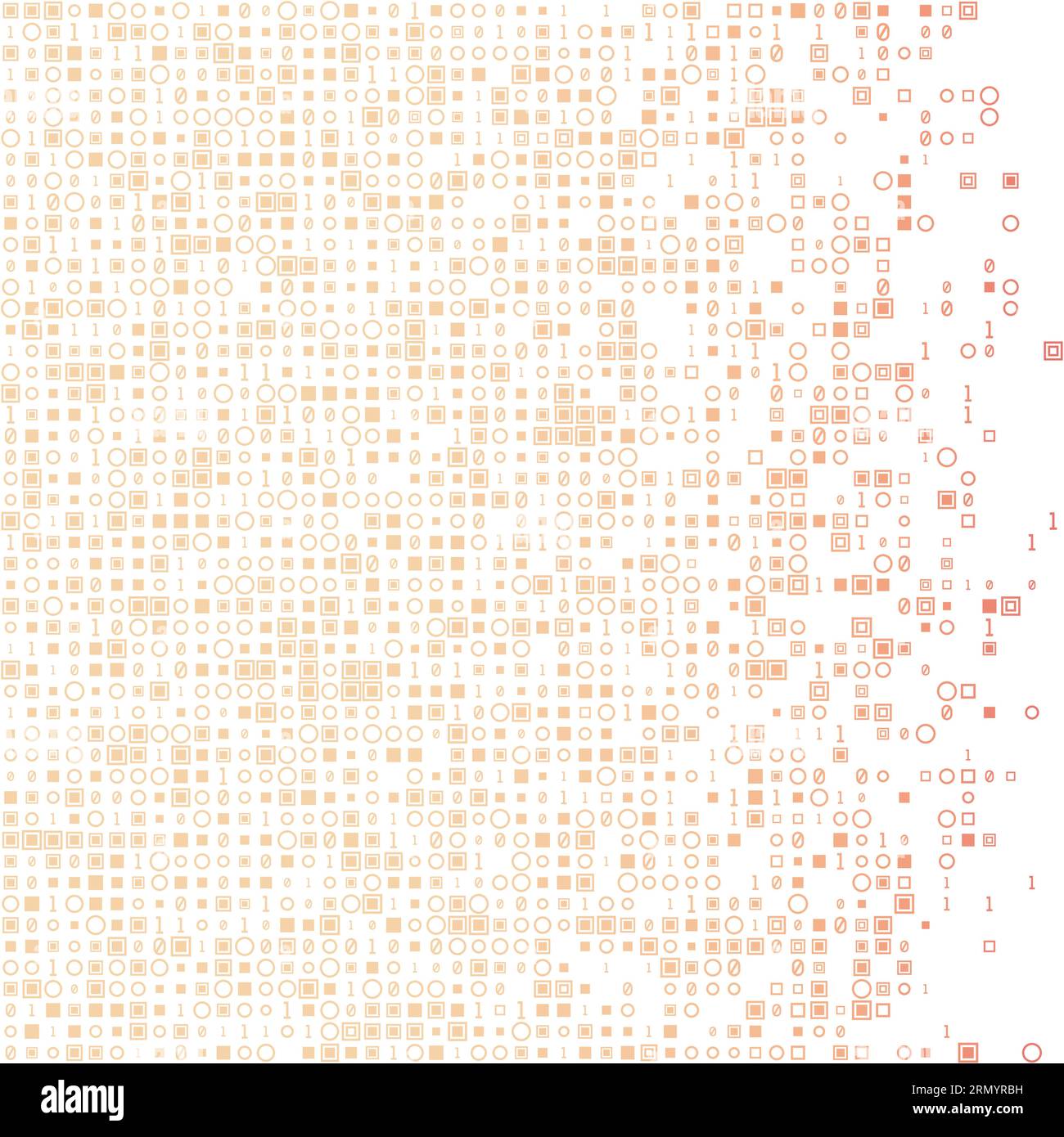 Appealing geometric matrix background in orange pink colors. Elegant ...