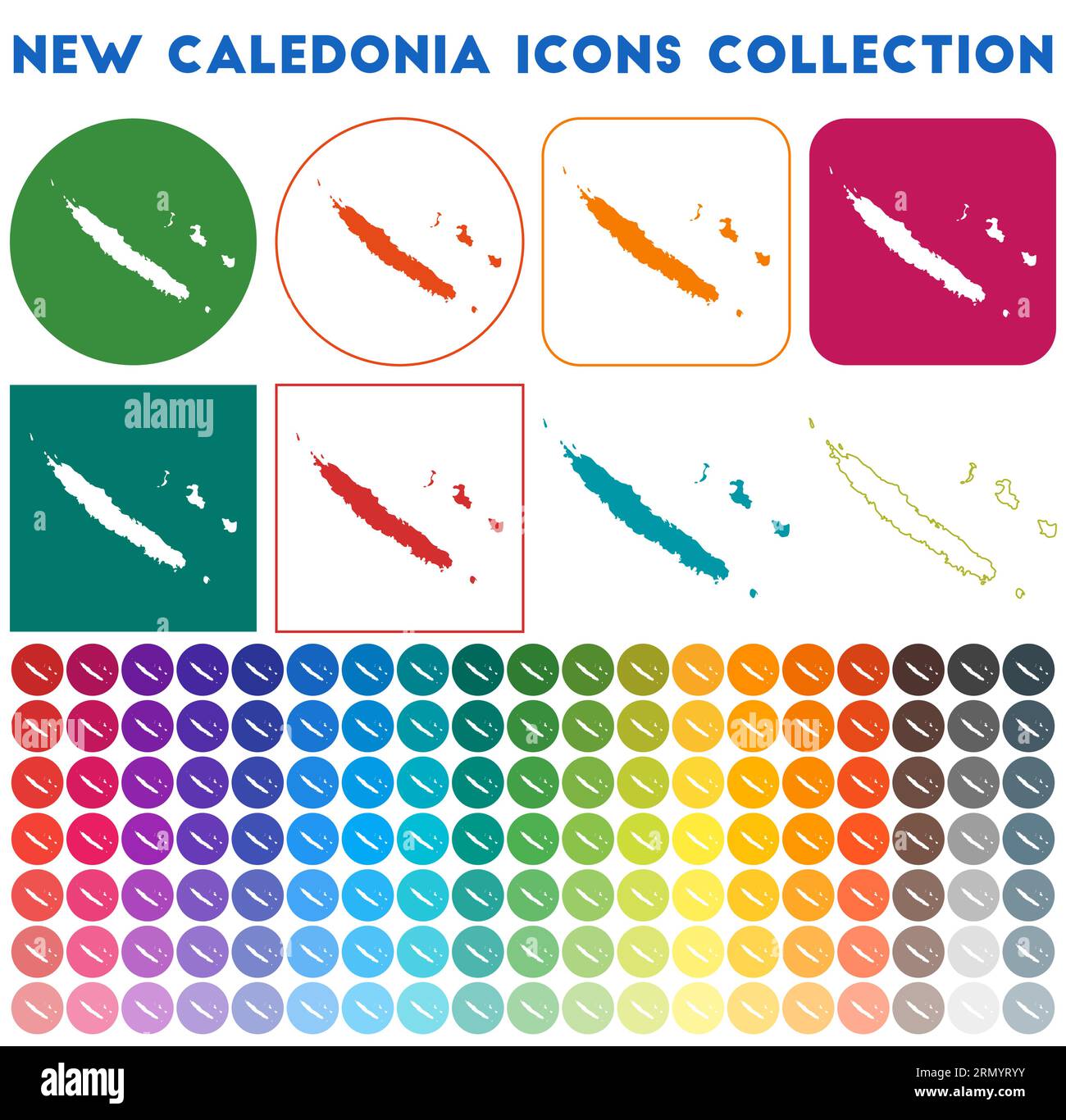 New caledonia flag map Cut Out Stock Images & Pictures - Alamy