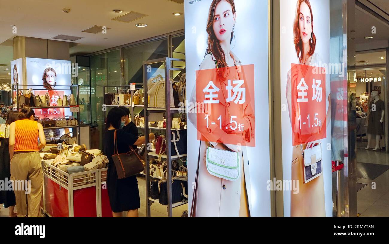 SHANGHAI, CHINA - AUGUST 30, 2023 - People shop at Pacific Department ...