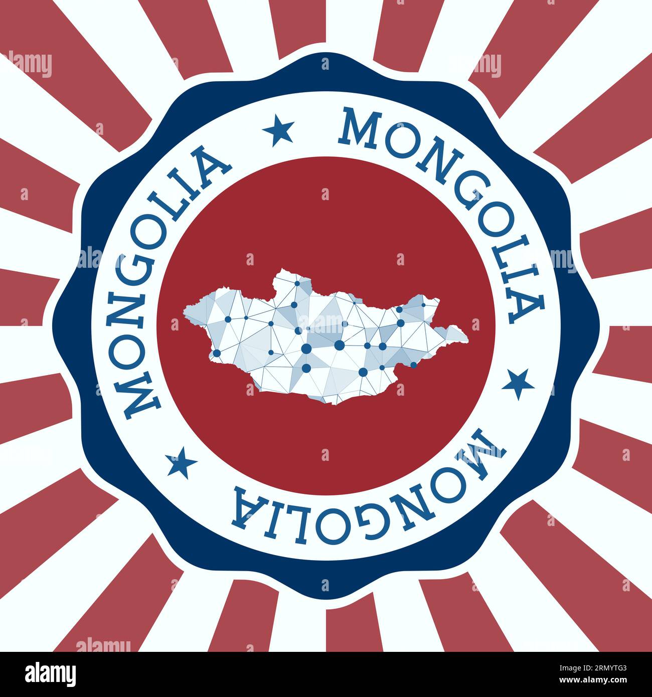 Mongolia digital map Stock Vector Images - Alamy