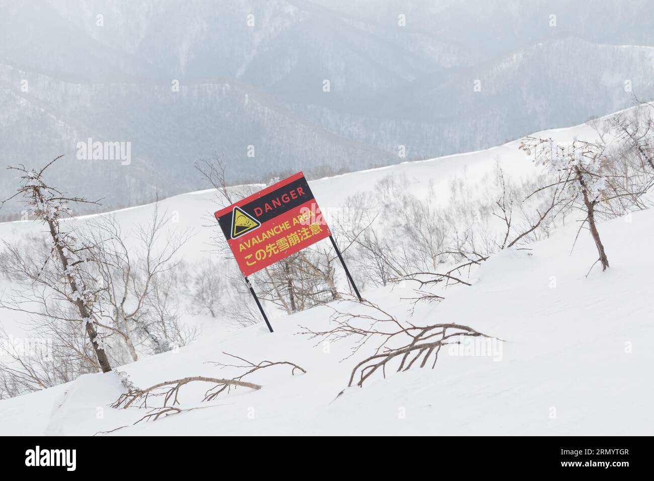 Bright avalanche danger warning hi-res stock photography and images - Alamy