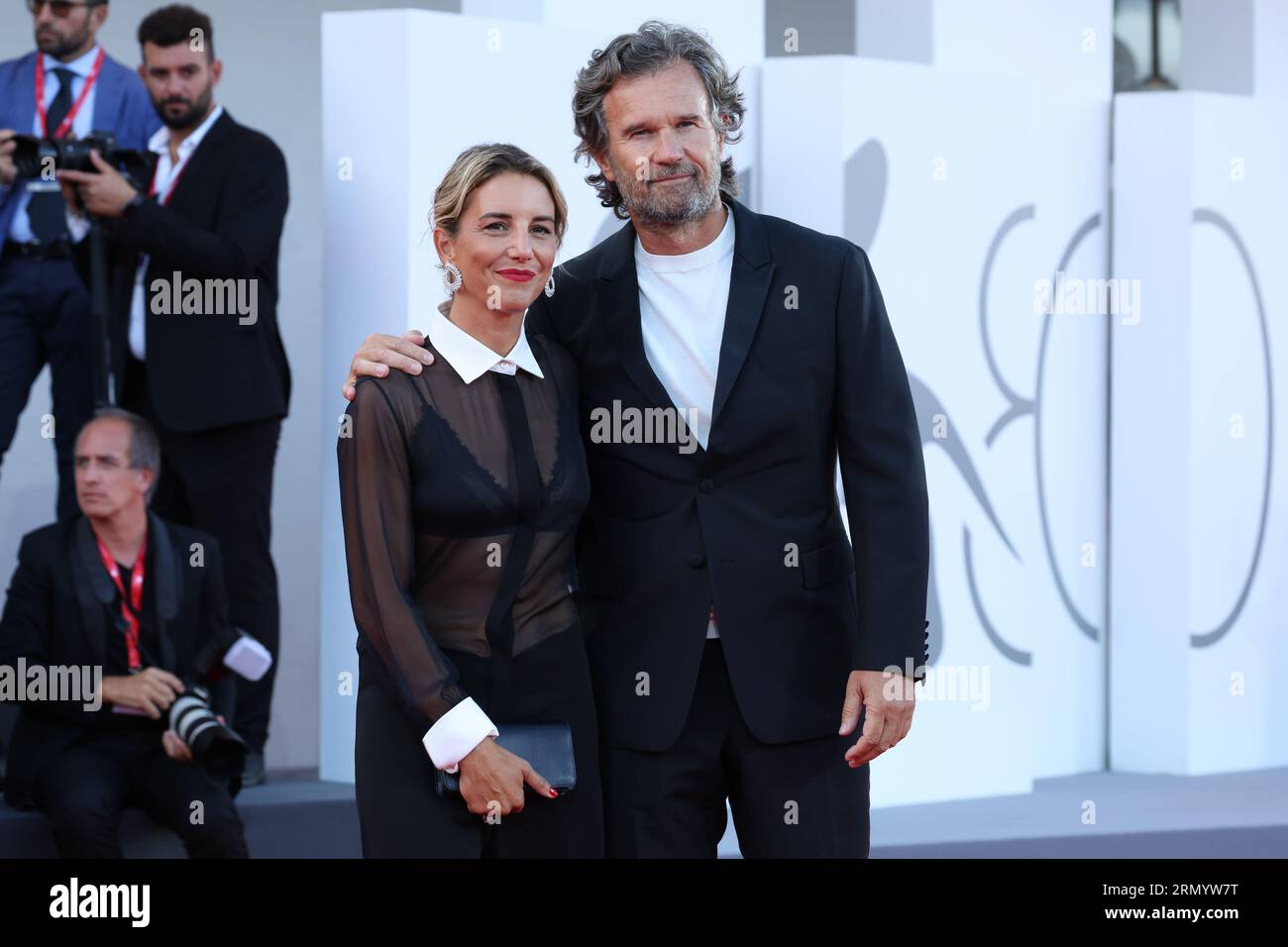 Rosa Fanti and Carlo Cracco attend the opening red carpet at the 80th ...