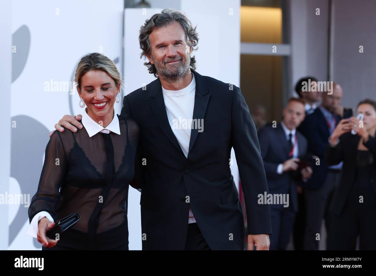 Rosa Fanti and Carlo Cracco attend the opening red carpet at the 80th ...