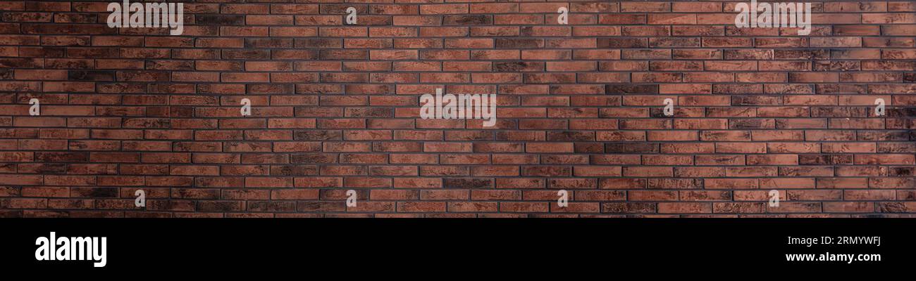 Color brick wall as background, banner design Stock Photo - Alamy