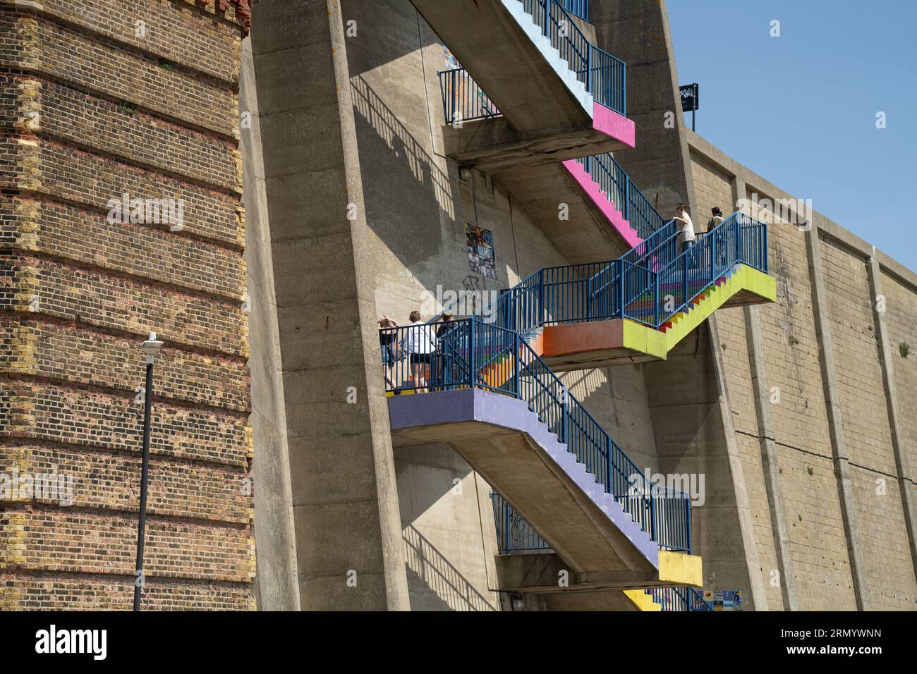 Officially called Augusta Steps, the 120 brightly coloured steps link ...