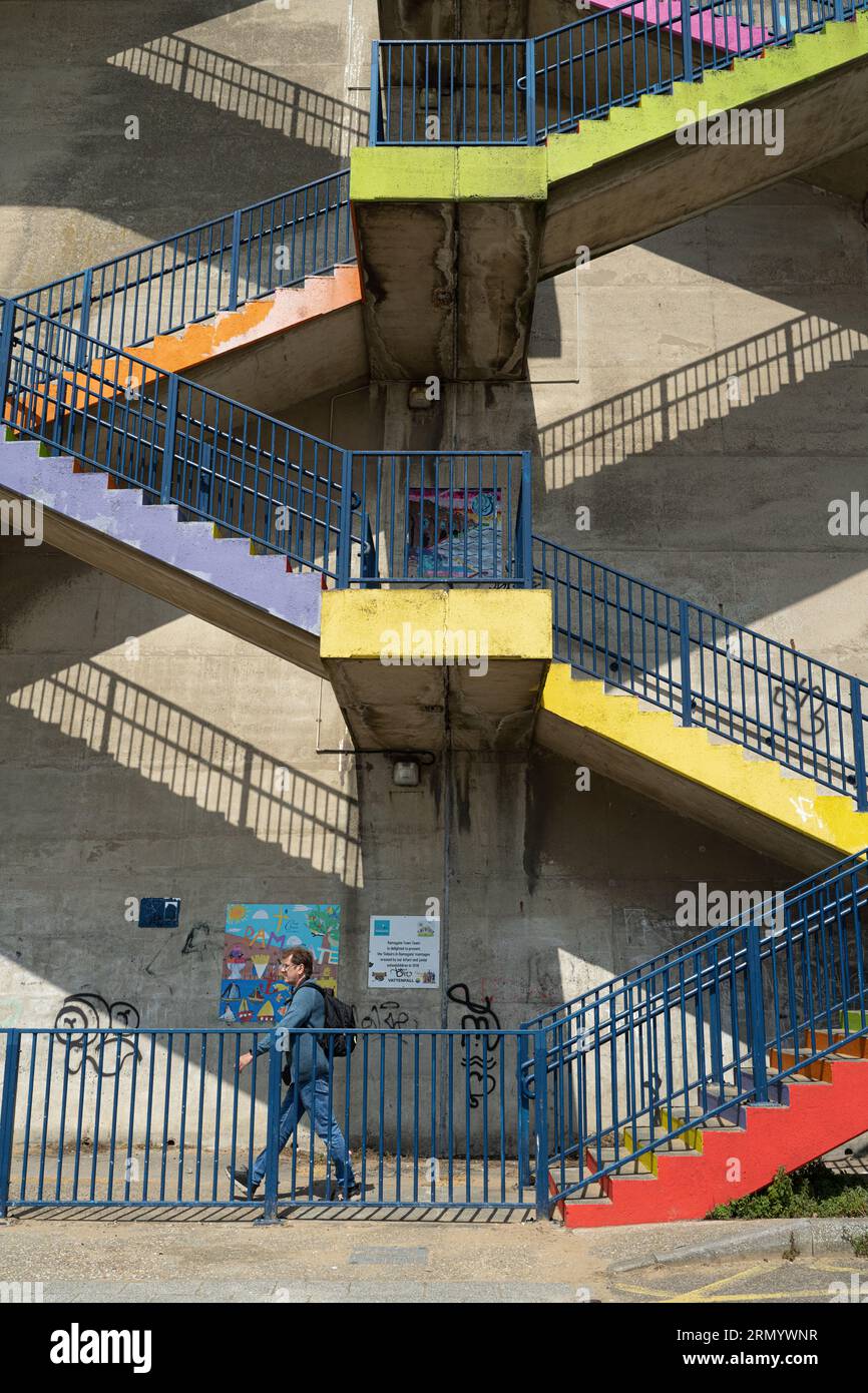 Officially called Augusta Steps, the 120 brightly coloured steps link ...