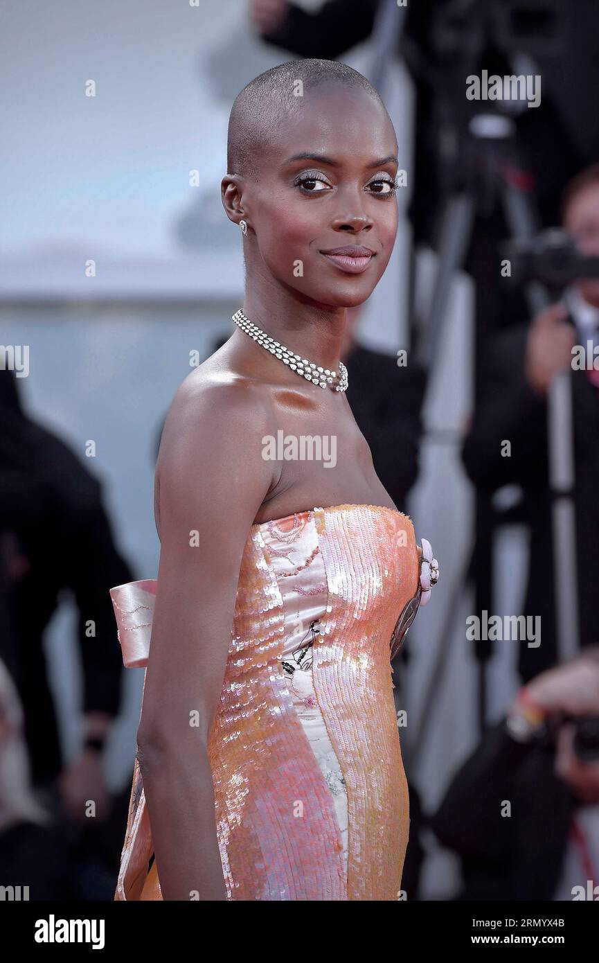 Venice, Italy. 30th Aug, 2023. VENICE, ITALY - AUGUST 30: Madisin Rian ...