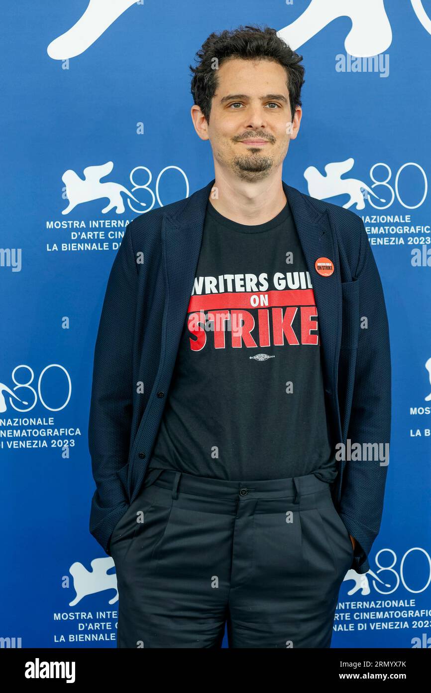 Damien Chazelle poses at the jury photocall of the 80th Venice ...