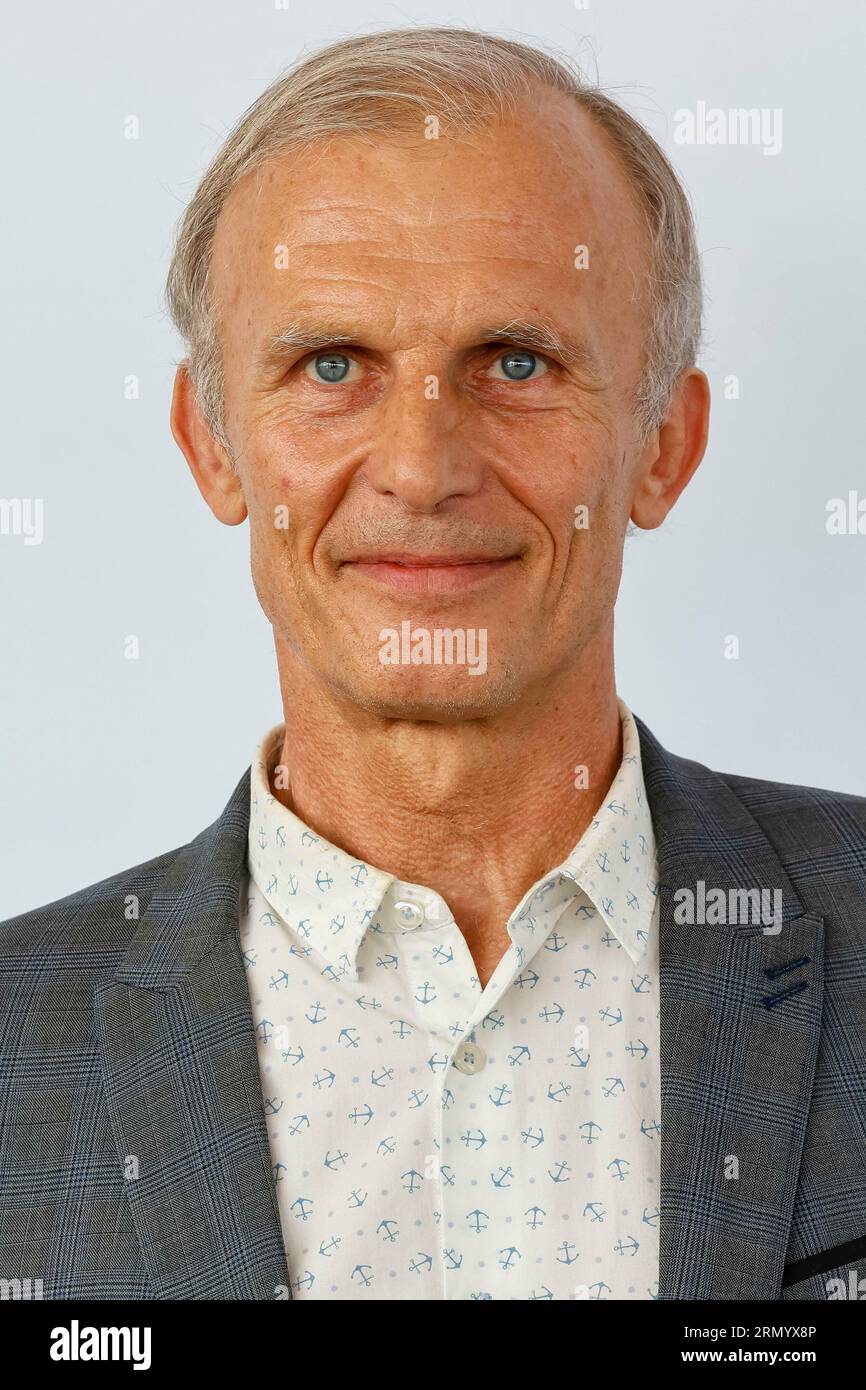 Richard Sammel poses at the 'The Order of Time' photocall of the 80th ...