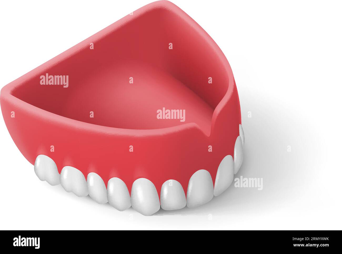 Dental Prosthesis. False Jaw Icon. Isometric Illustration of Upper Jaw ...
