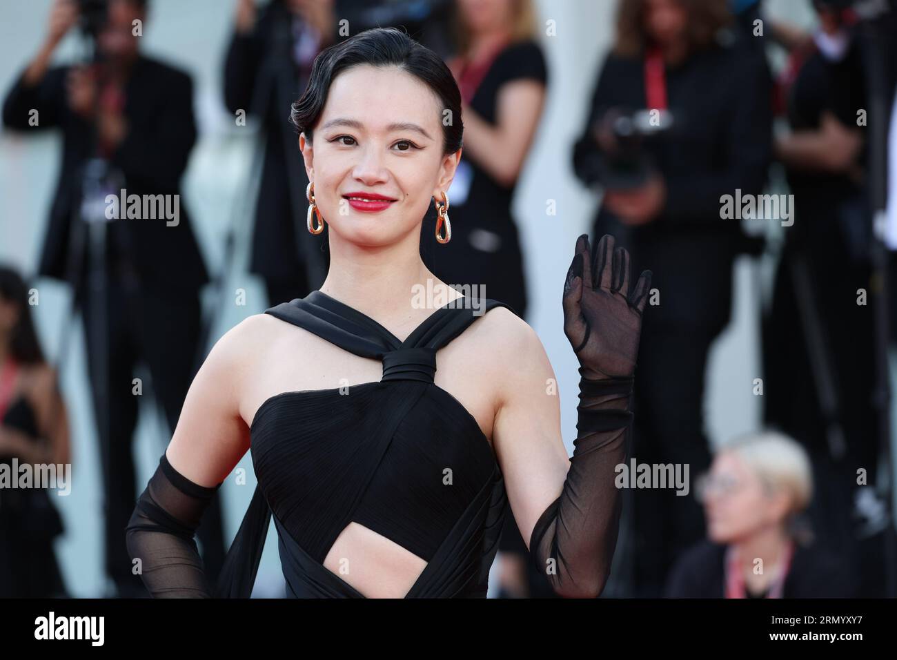 Li Meng attends the opening red carpet at the 80th Venice International ...