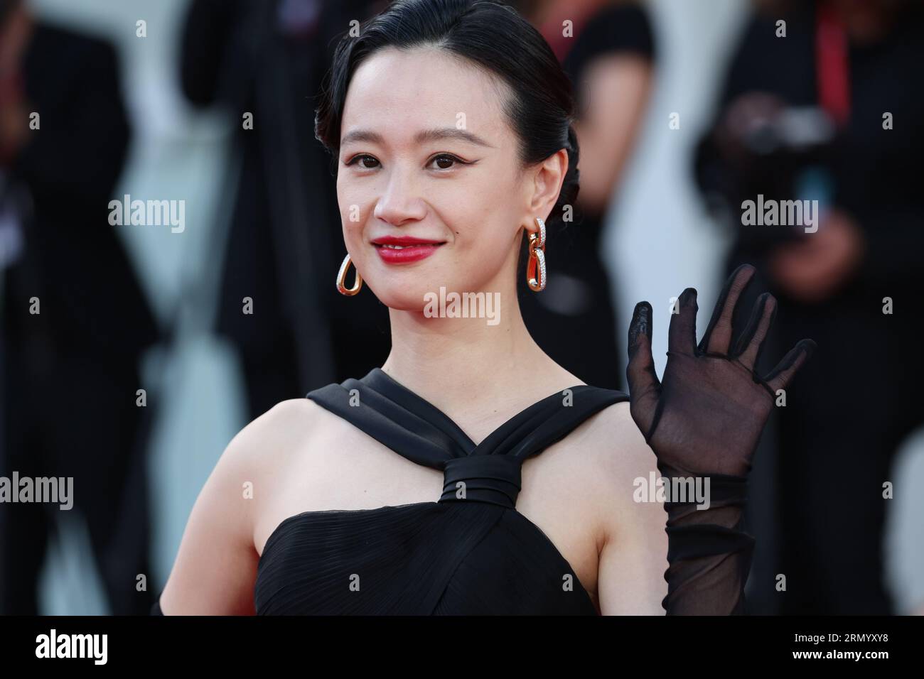 Li Meng attends the opening red carpet at the 80th Venice International ...