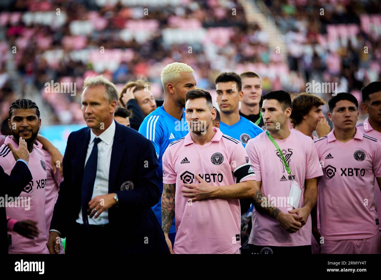 10-Lionel Messi of Inter Miami, Inter Miami CF Team, Trophy 2023 Inter ...