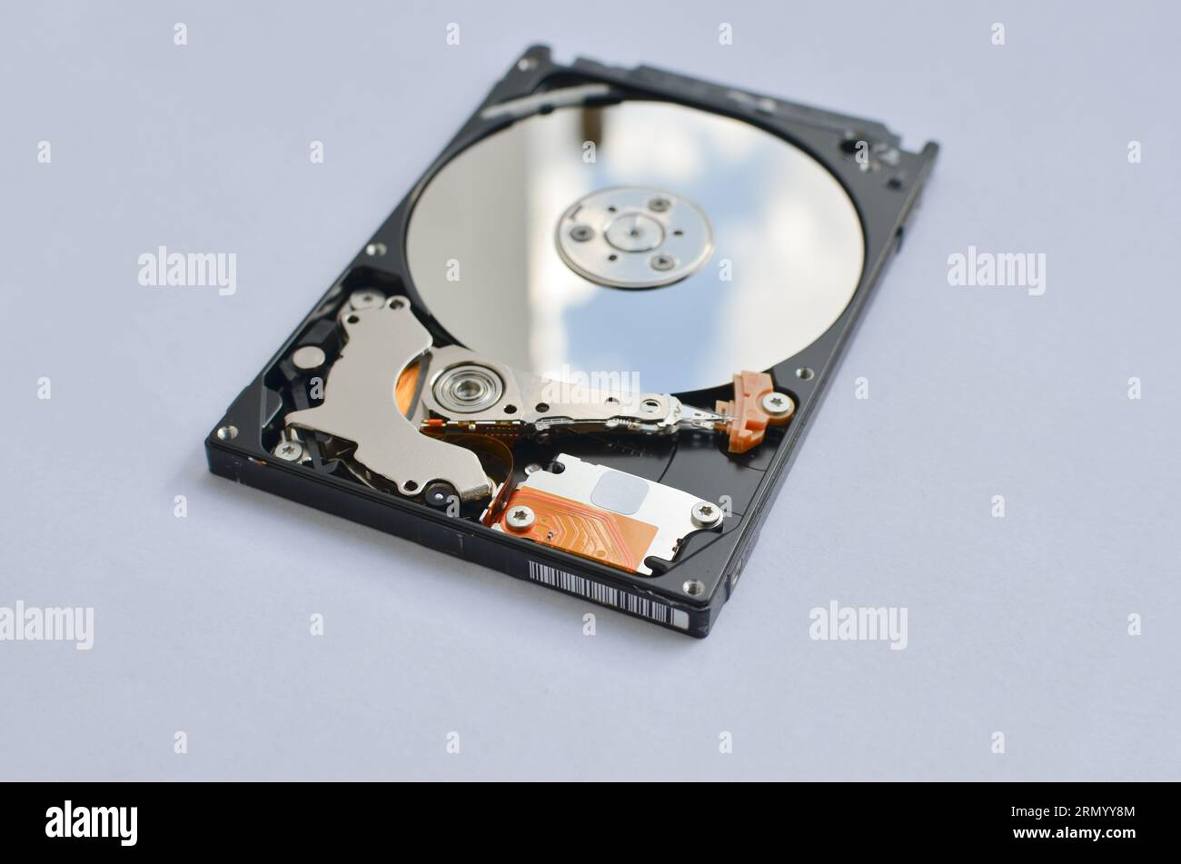 Detailed close-up of a laptop hard disk, conveying the importance of ...