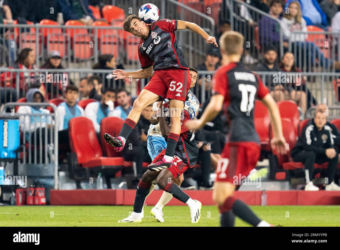 Toronto, Canada. 30th Aug, 2023. Toronto FC midfielder Alonso Coello ...