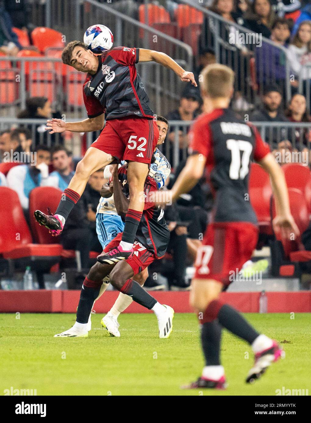 Toronto, Canada. 30th Aug, 2023. Toronto FC midfielder Alonso Coello ...
