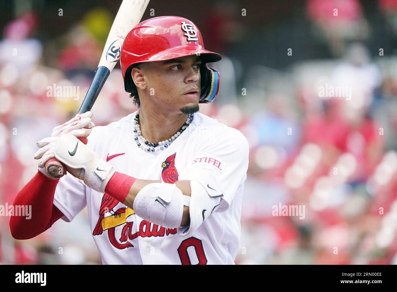 St. Louis, United States. 30th Aug, 2023. St. Louis Cardinals Masyn ...