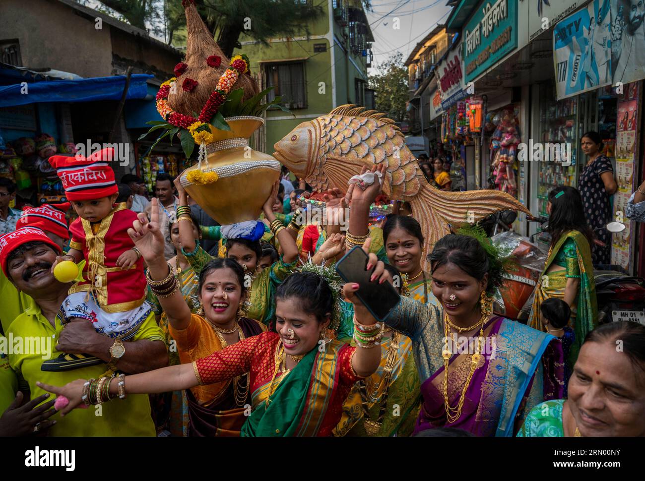Mumbai, India. 30th Aug, 2023. MUMBAI, INDIA - AUGUST 30: People ...