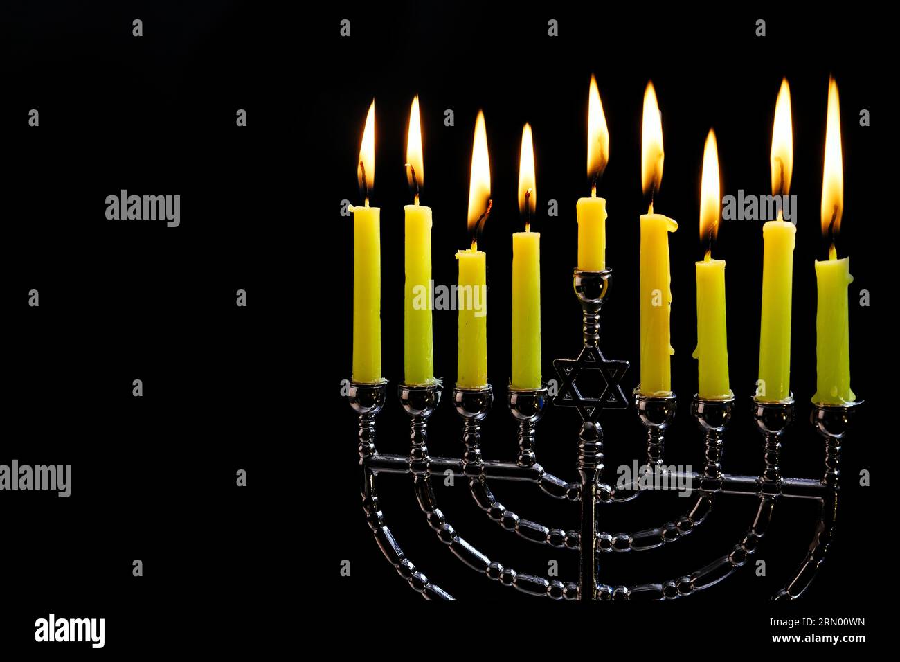 Holy hanukkah traditions menorah hanukkiah candles burning in jewish ...