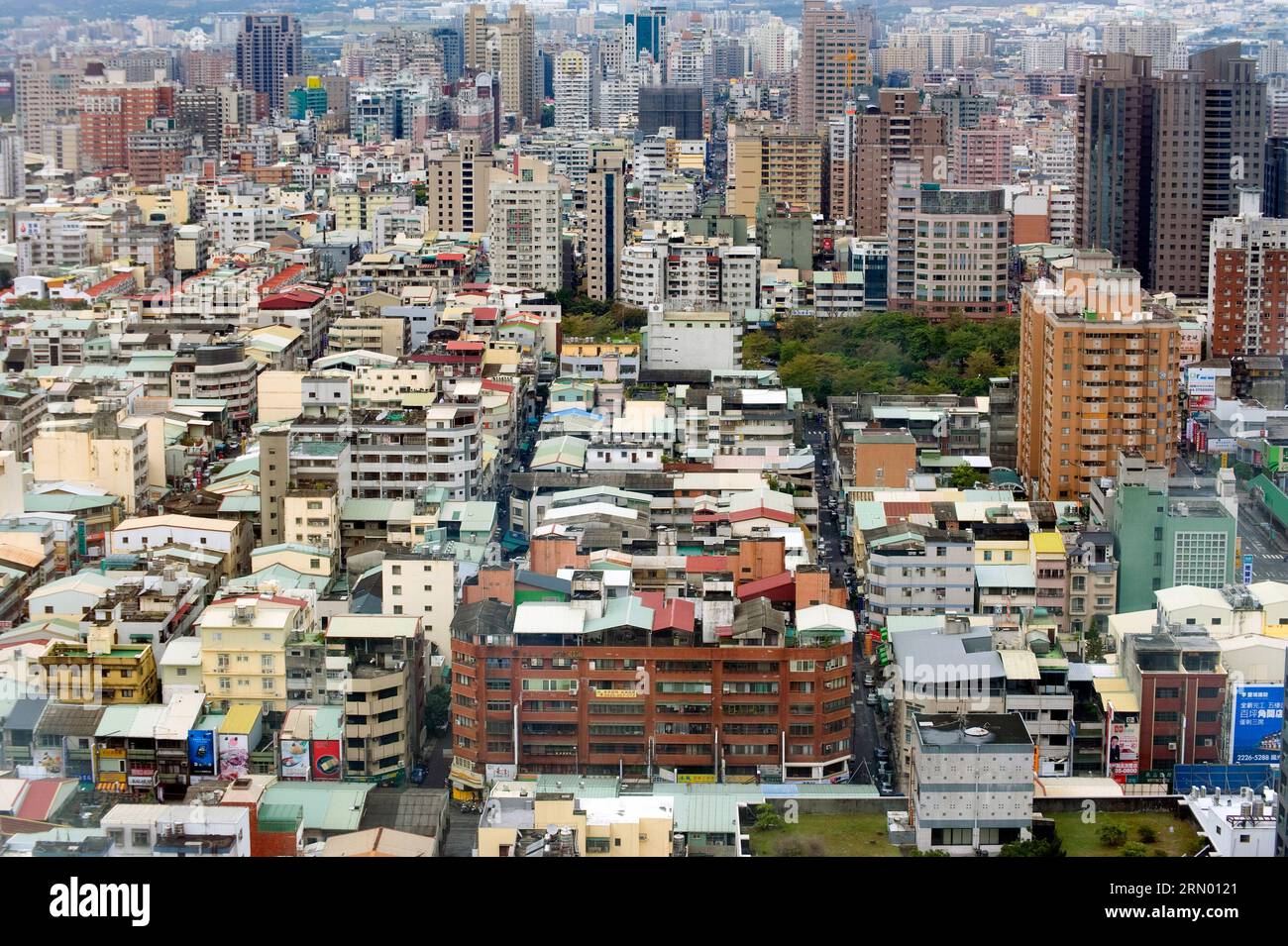 Aerial view of Taichung, Taiwan Stock Photo - Alamy