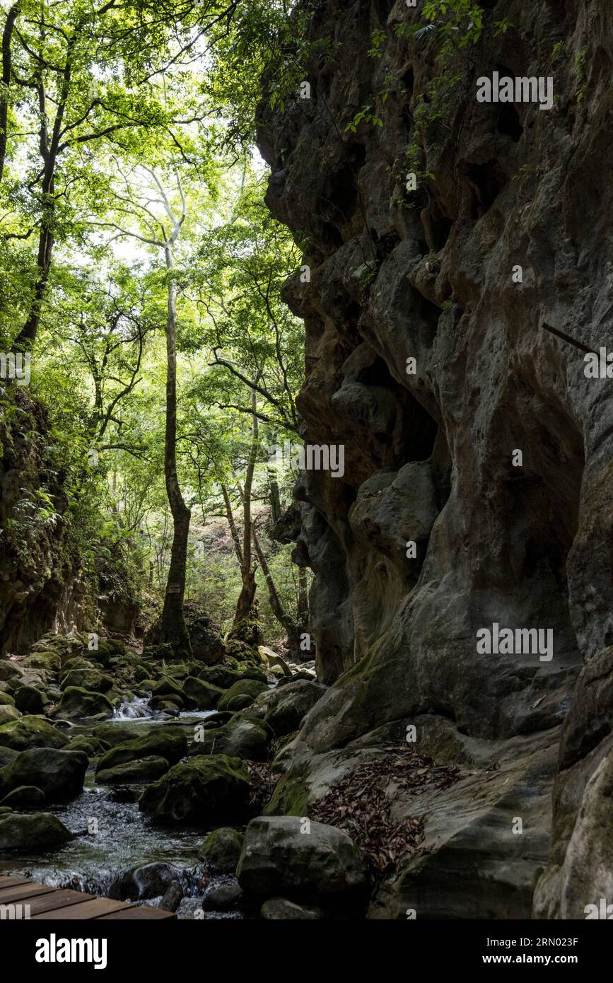 River at Pinal de Amoles, Queretaro Mexico Stock Photo - Alamy