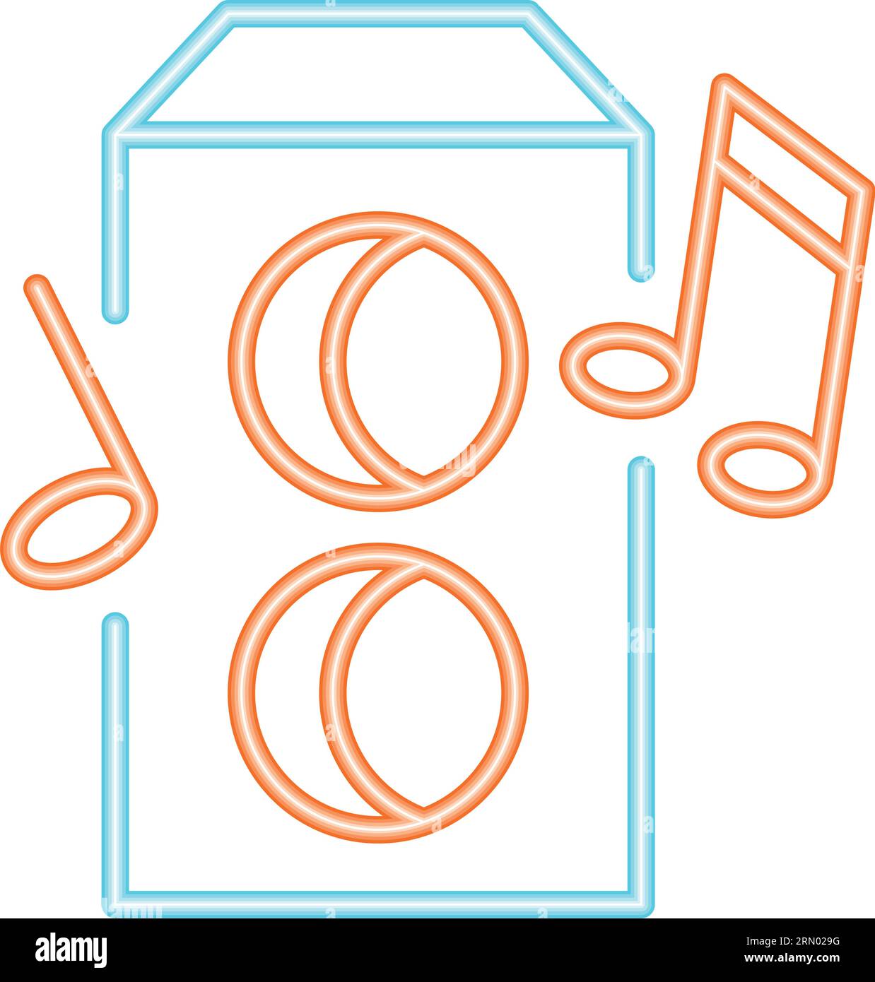 speaker music neon celebration Stock Vector Image & Art - Alamy